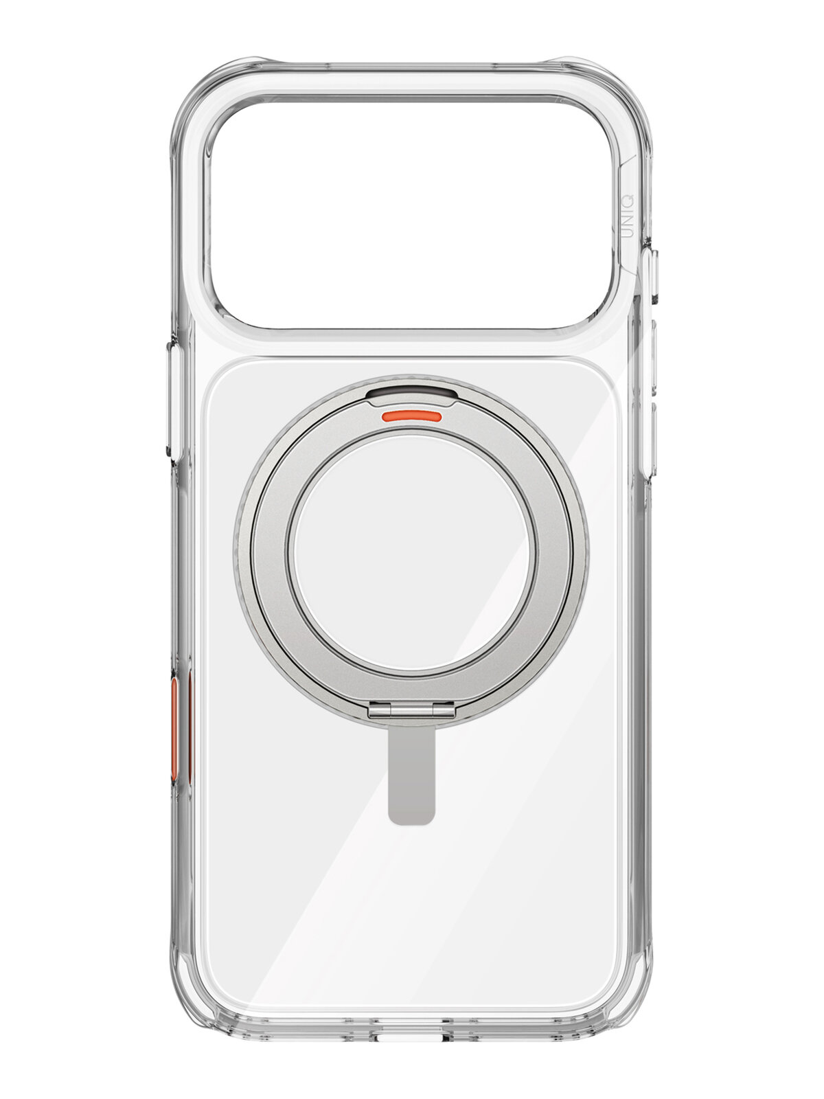 Чехол Uniq для iPhone 17 Pro Max, Swivix с функцией подставки на 360 градусов, с магнитами MagSafe, прозрачный