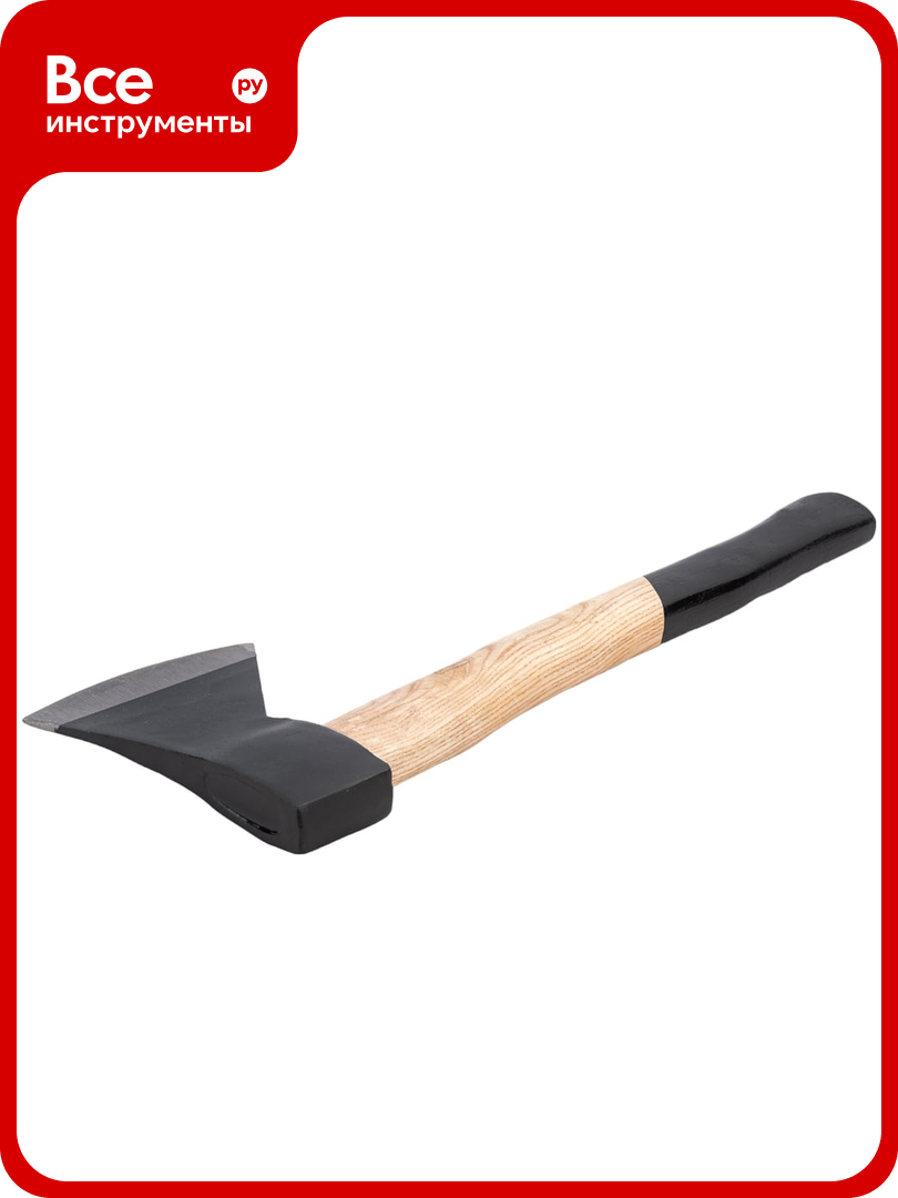 Топор Park 1000гр Премиум AXE10RBF скругленное лезвие деревянная рукоятка 354003, деревянный, синий