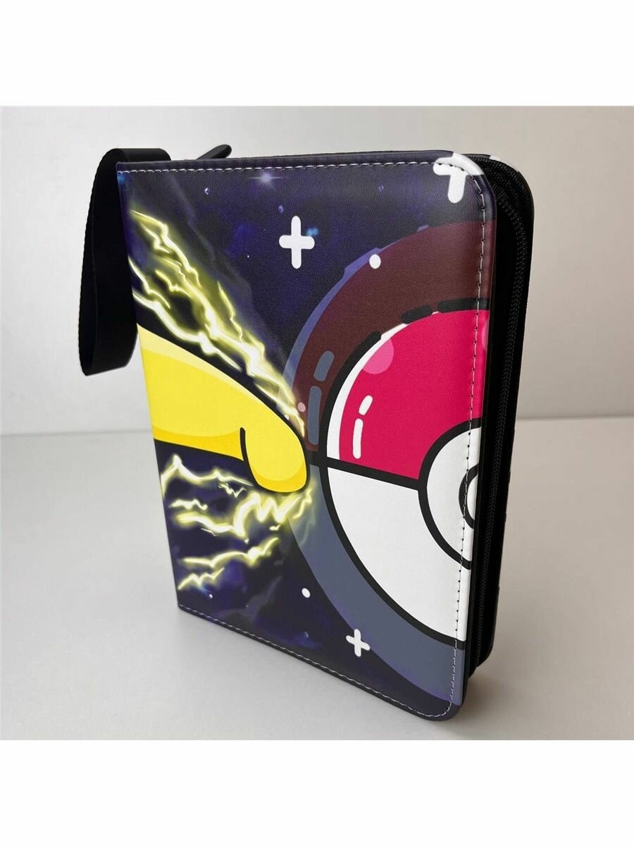 Альбом-биндер на 50 листов для коллекционирования карточек покемонов, рассчитанный на 400 карточек