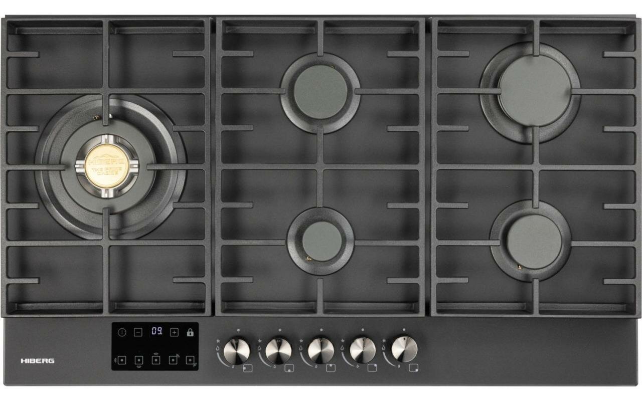Газовая варочная поверхность HIBERG VM 9255 B RU