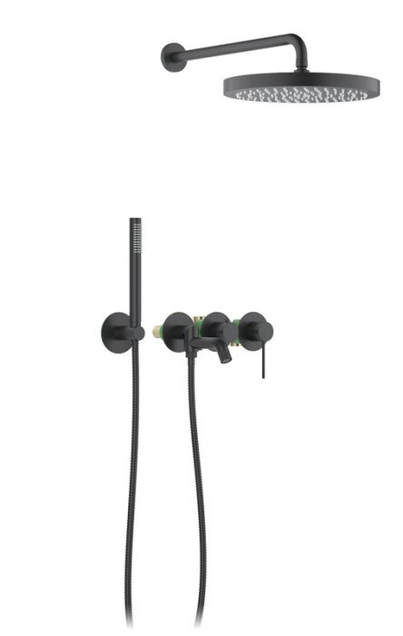 Душевой комплект Timo Saona SX-2348/03SM, С внутренней частью, черный
