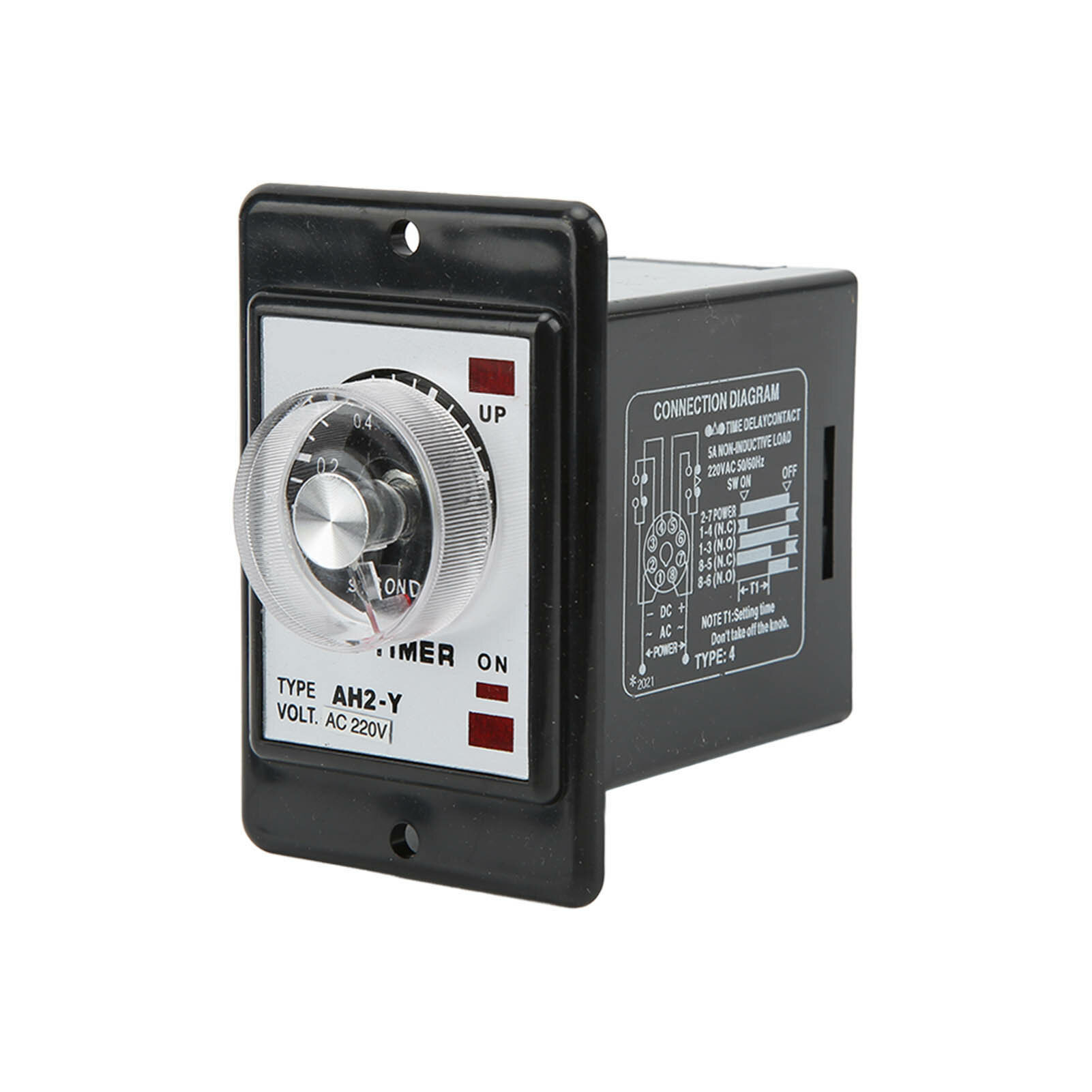 JYIO AH2‑Y 1S 8-контактное реле времени малогабаритное со стрелочным указателем, таймер-контроллер времени для оборудования автоматизации, 220 В переменного тока.