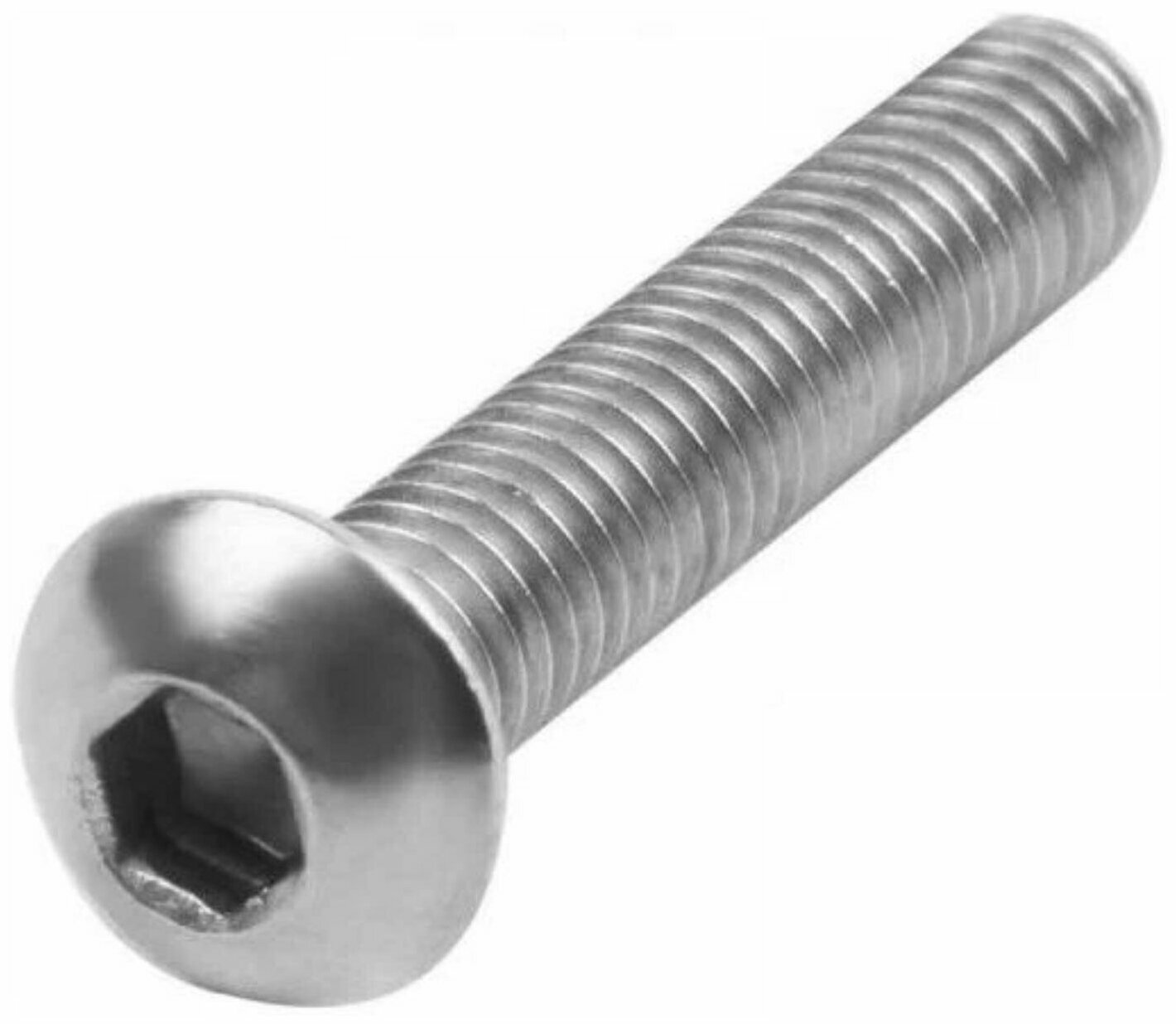 Винт полусфера M5х14 внутр. шестигранник нержавеющий А2 (10шт)