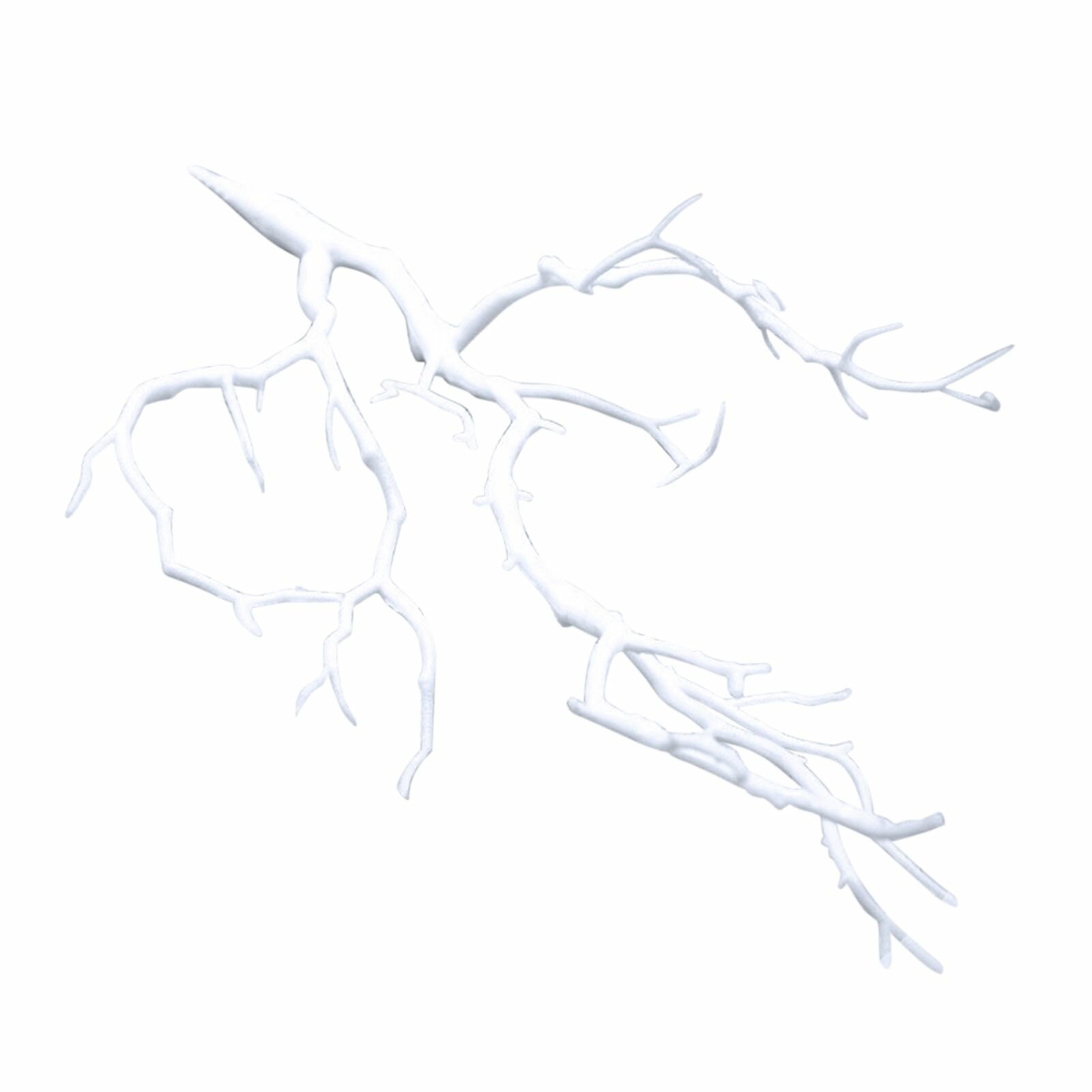 Имитация коралловых веток, чисто-белые пластиковые веточки, оленьи рога длиной 35 см, украшение головного убора