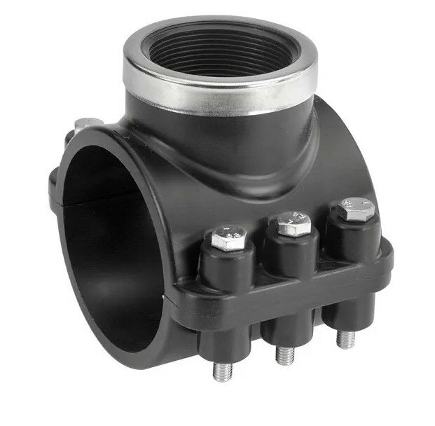 Седловка ПНД POELSAN, 160 мм x 2, для быстрого присоединения к магистральному трубопроводу