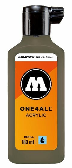 Акриловая заправка - краска Molotow One4all 692260 Каменный темно-серый #260 180 мл