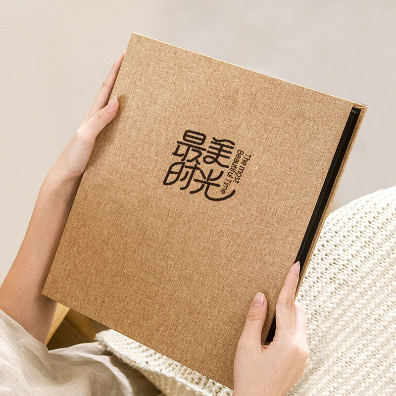 Фотоальбом из хлопка и льна с вставками, 1000 страниц, большой объем для семейной коллекции фотографий, памятный альбом, ламинированный, 5inch 6inch страниц