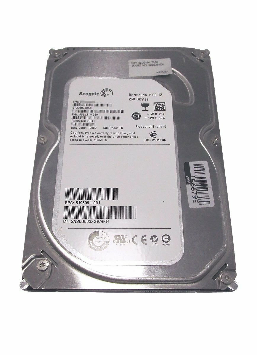 Жесткий диск HP 250Gb 7200 SATAII 3.5" HDD