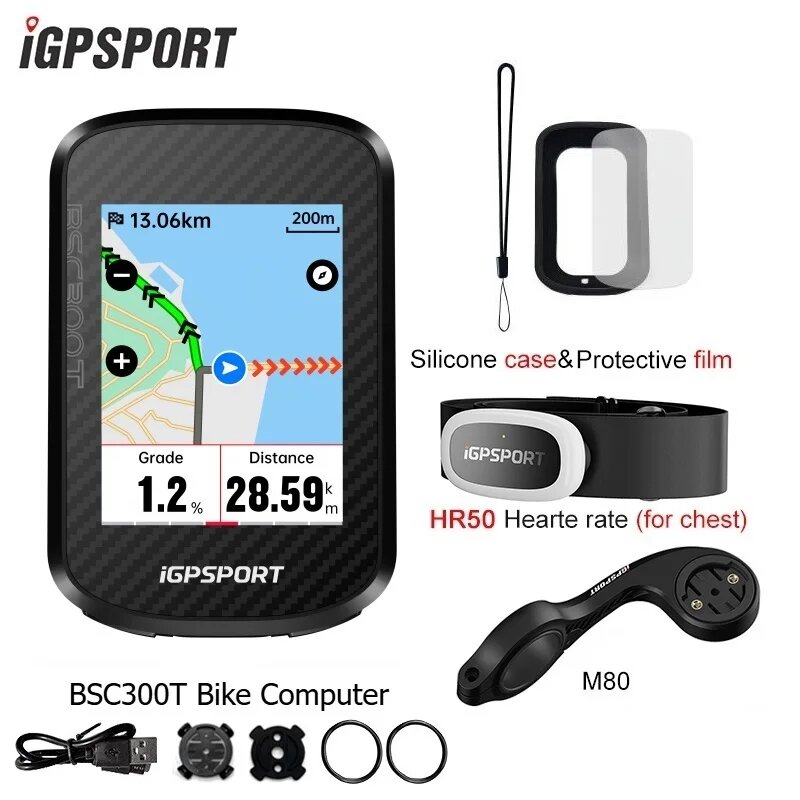 IGPSPORT Touch-screen BSC300T 32г Велокомпьютер