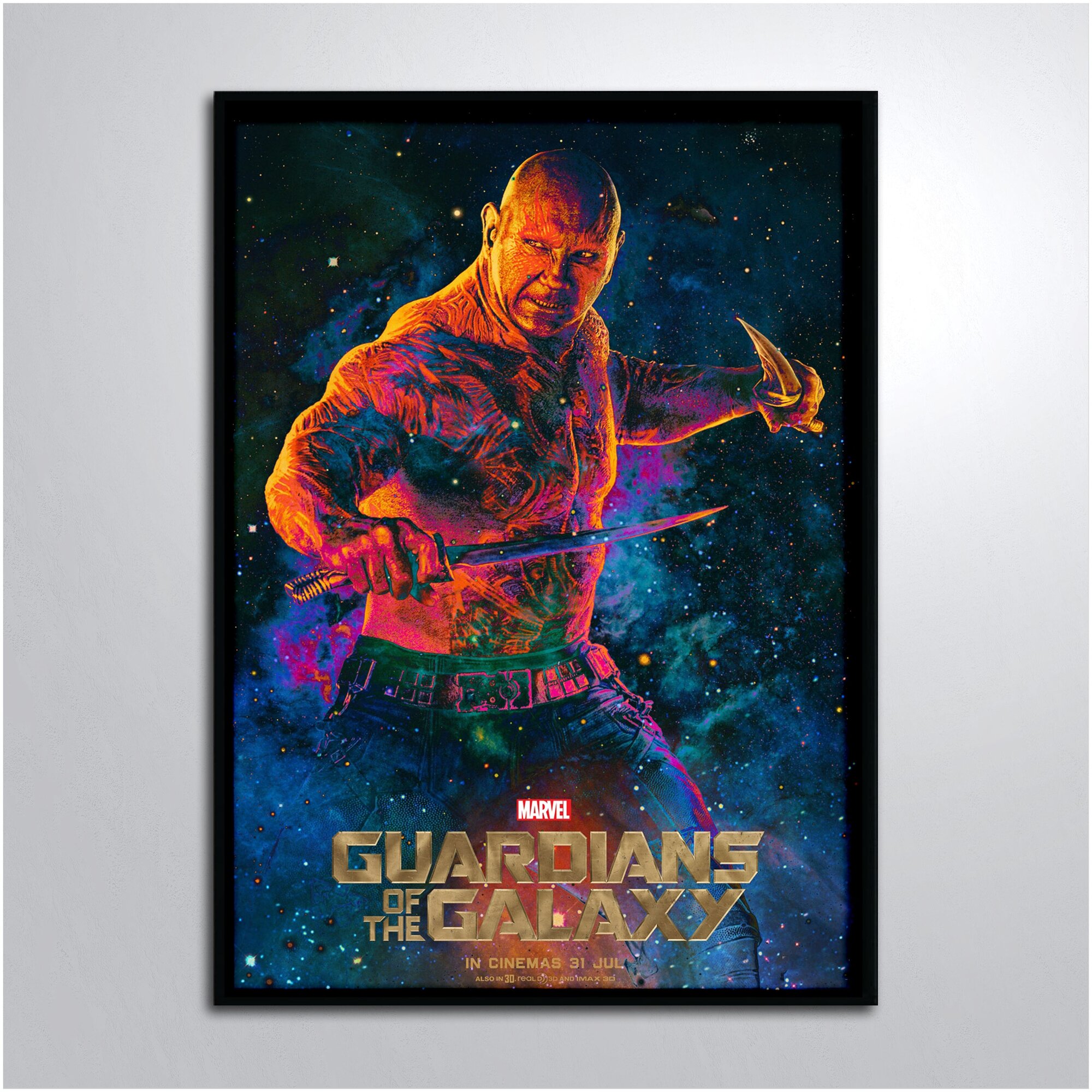 Постер в раме/Марвел Стражи Галактики Космос Дракс Marvel Guardians of the Galaxy