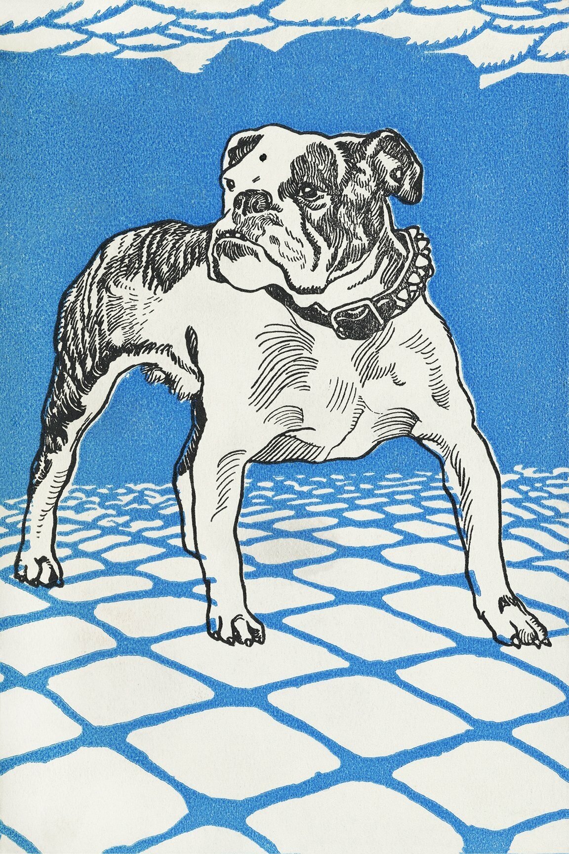 Постер / Плакат / Картина Мориц Юнг - Староанглийский бульдог 40х50 см в подарочном тубусе