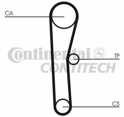Ремень ГРМ TOYOTA 1.6 16V 4A-FE Z=9419 88- ContiTech CT536