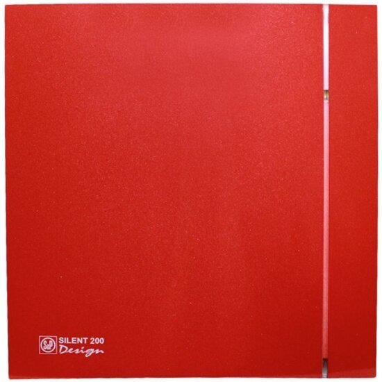 Вентилятор вытяжной Soler&palau Soler & Palau SILENT-200 CZ RED DESIGN-4C