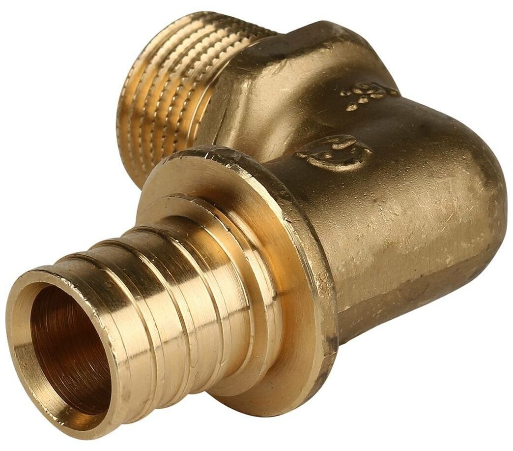 Угольник STOUT с наружной резьбой 20x R 1/2 для сшитого полиэтилена аксиальный фитинг