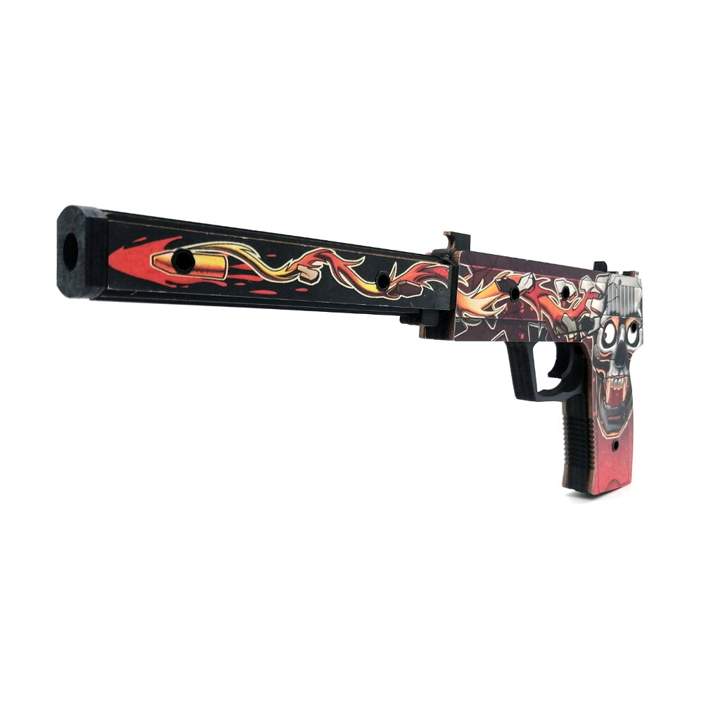 Деревянный пистолет ЮСП Убийство Подтверждено (резинкострел) Mod.2 EcoToys