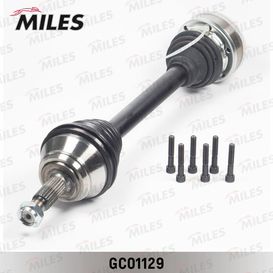MILES Привод в сборе левый VW G3/PASSAT 1.8-2.0 88-98 (GKN 301241) GC01129