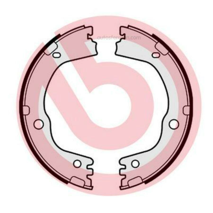 BREMBO S30543 S30543 колодки барабанные! ручного тормоза\ Hyundai Santa Fe II 10>