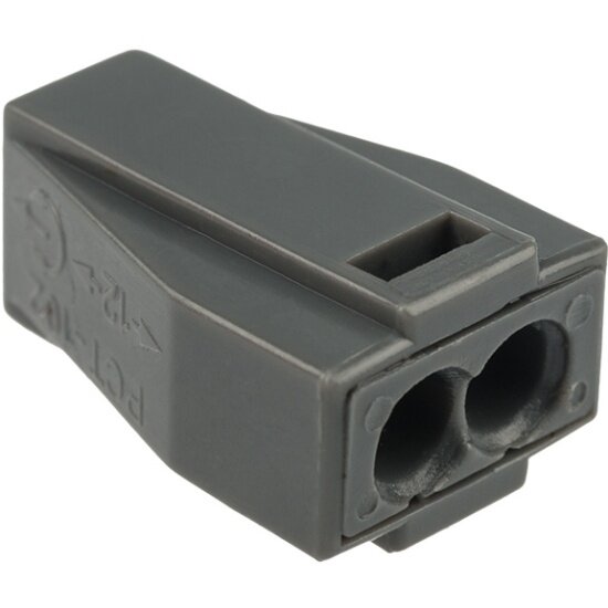 Экспресс-клемма с пастой Rexant 2-проводная, до 2.5 кв. мм, серая, 100 штук