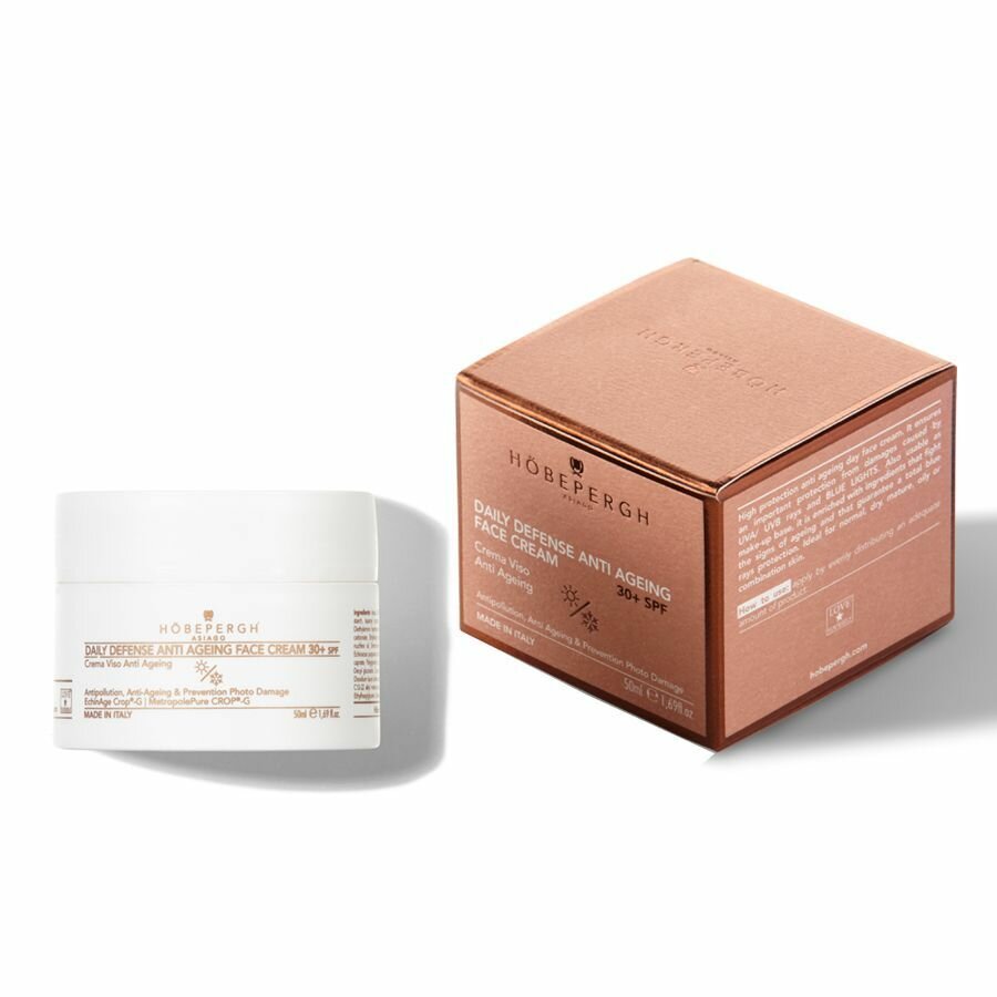HOBE PERGH Daily Defense Anti Ageing Face Cream 30+ SPF 50 мл - антивозрастной крем для лица с SPF 30