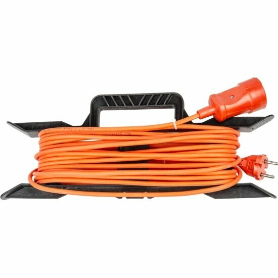 Удлинитель силовой на рамке Uniel YX10-101 -UCK-1N-2x1.00-10M-F ORANGE б/з, 1гнездо, 10м (ПВС 2х1,00), 10A. Оранжевый, UL-00010799