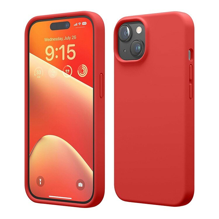 Elago силиконовый чехол для iPhone 15, Soft silicone (Liquid) Red