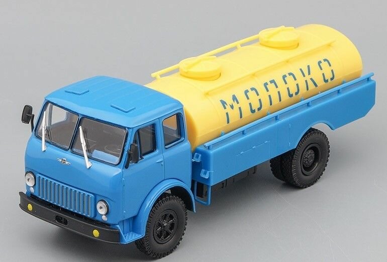 Масштабная модель грузовика коллекционная Минский АСРТ-5,6 Молоко, голубой / желтый