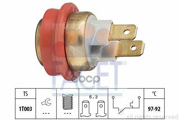 Датчик температуры Facet арт. 75093