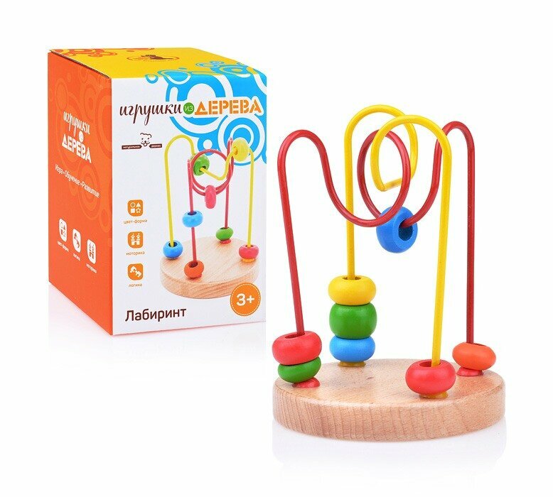 Деревянная игрушка Игрушки из дерева "Лабиринт №4" (Д192)