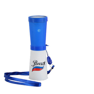 Свисток-гуделка болельщика "Россия", флаг, 17 см