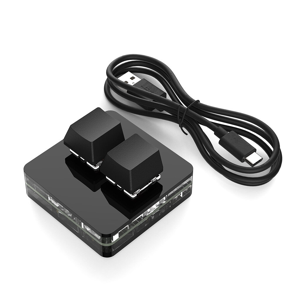 Кастомная мини-клавиатура с 2 клавишами, копипаста, горячая замена, офисная, игровая, дизайн с одной клавишей пароля, иллюстрация DIY