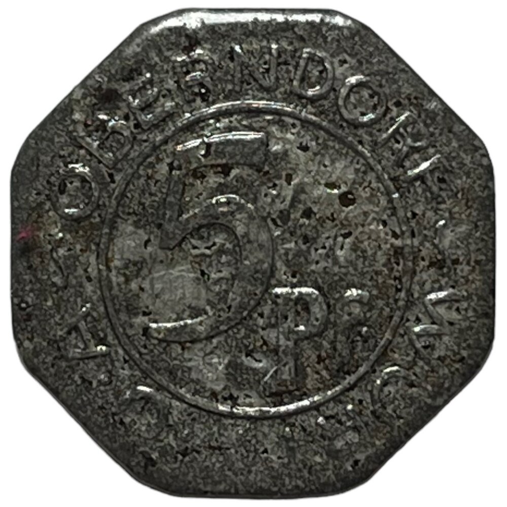 Германия (Германская Империя) Оберндорф 5 пфеннигов 1918 г. (Лот №2)