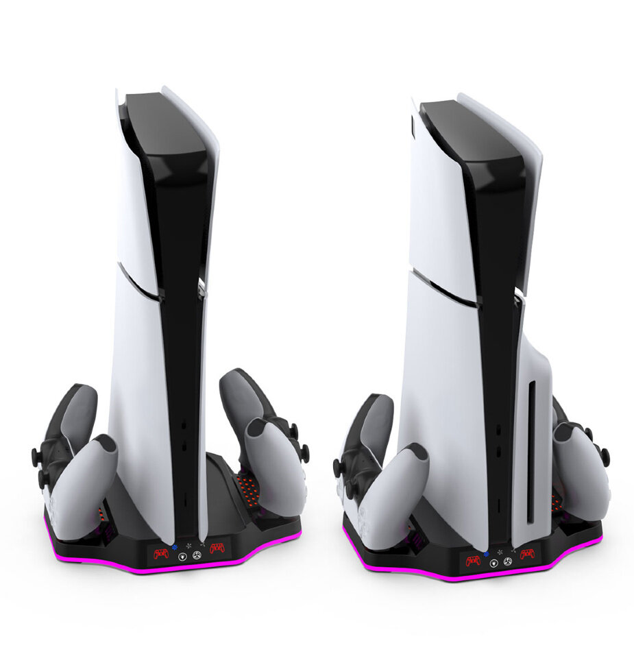 Многофункциональный стенд с охлаждением для PS5 Slim (Dobe TP5-3583)