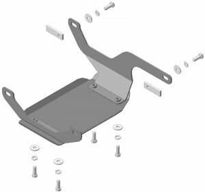 Защита стальная 2 мм ЗДф Subaru Forester с 2019 г. в. MOTODOR.02237