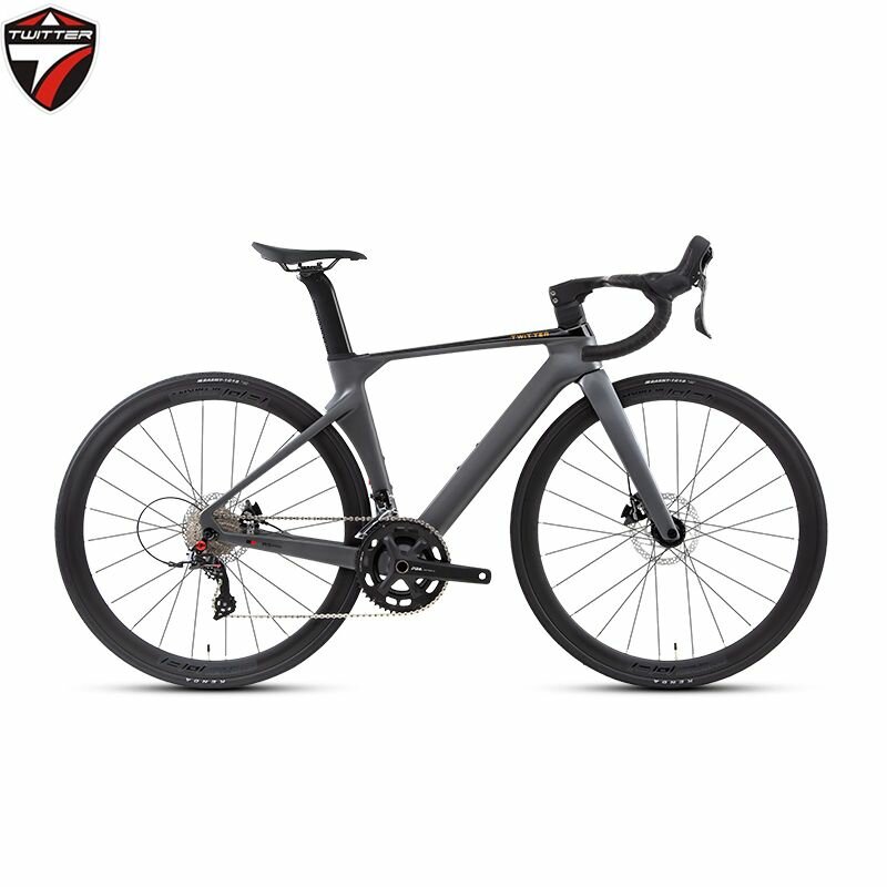 Дорожный велосипед TWITTER R5pro из углеродного волокна, полный гидравлический тормоз, 24 скорости