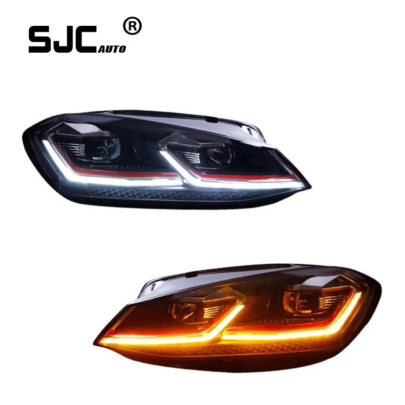 Комплект Передних Светодиодный Фар Volkswagen Golf 2013-2016 36W Mk7 Headlights арт. 1600953065110