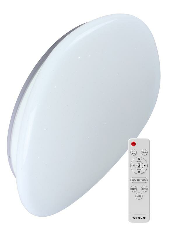 Светильник светодиодный PREMIUM STONE 75Вт 230В 3000-6500К 6000лм IP40 528х104мм настенно-потолочный управляемый с пультом ДУ космос KSSton75W