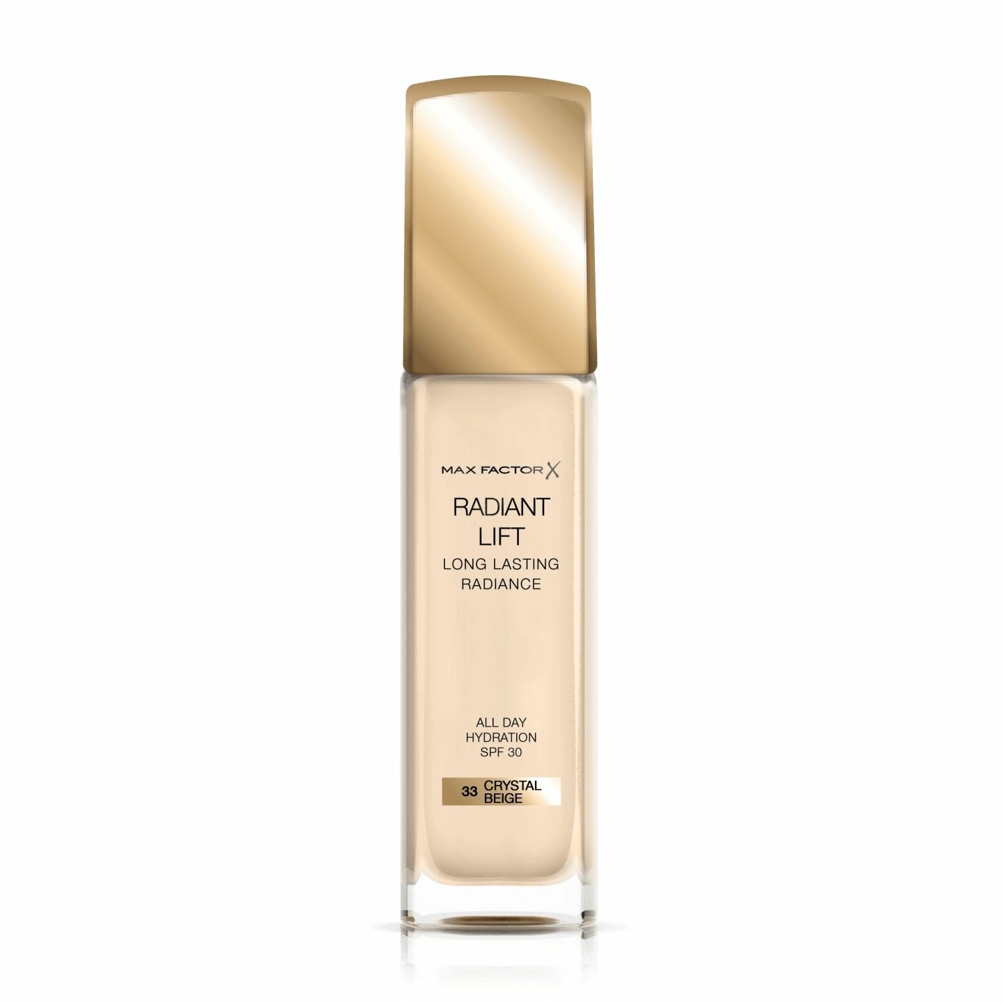 MAX FACTOR radiant lift foundation, long lasting radiance, тональная основа, оттенок 33 crystal beige