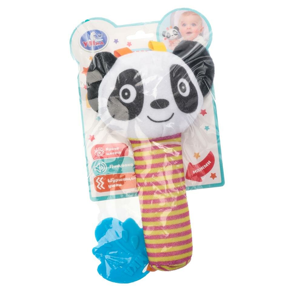 Текстильная пищалка-погремушка развивающая УМка UM-PND-24