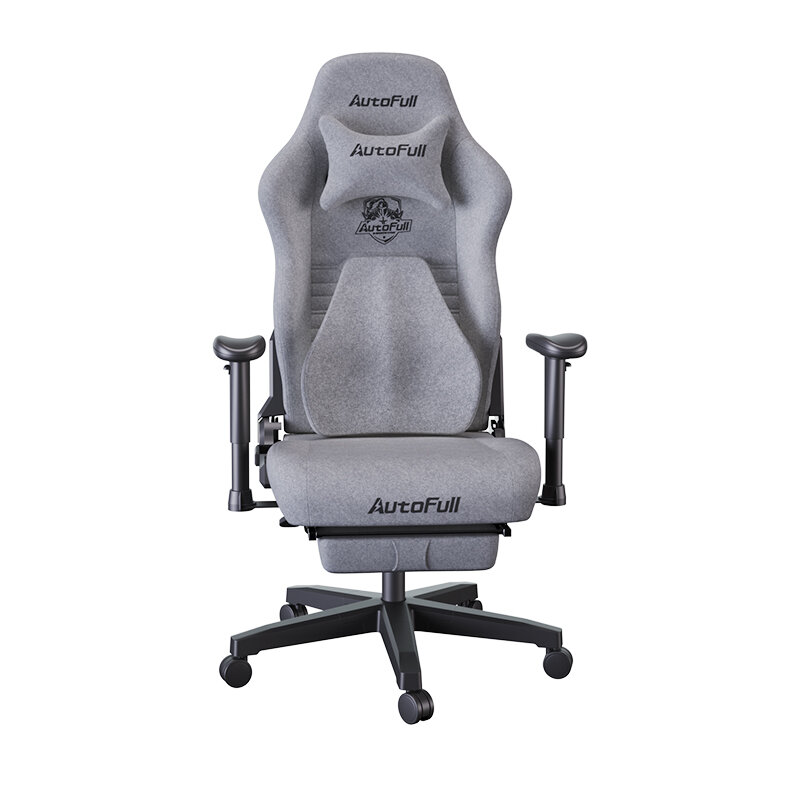 Премиум игровое кресло Autofull серия C3, AF083GBA, с поддержкой для ног, серый