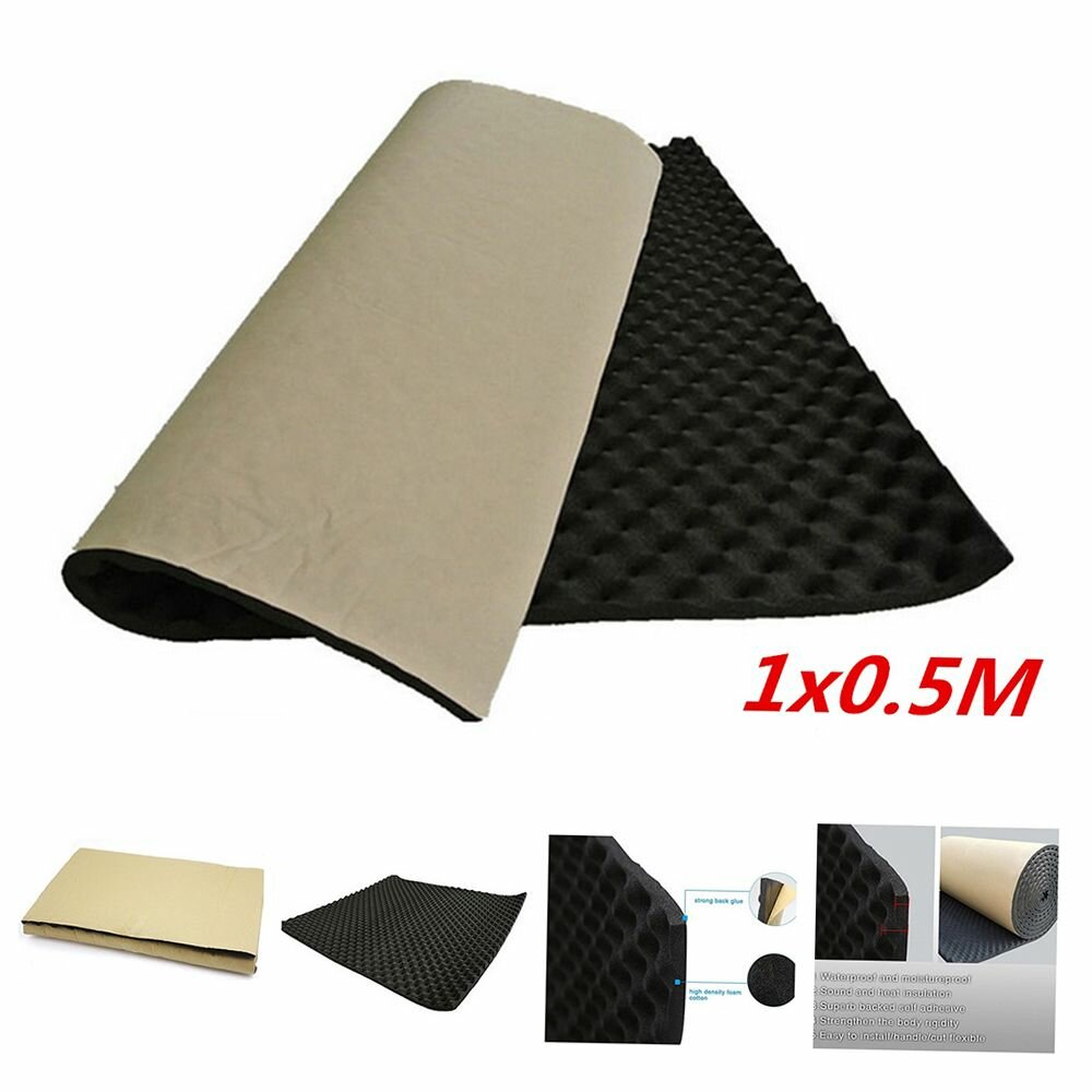 Звукоизолирующий коврик 20 мм 500x1000 мм, для сабвуфера