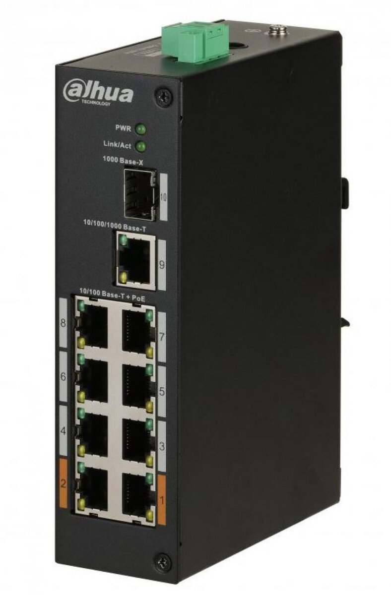 DAHUA DH-S4220-16GT-190 16-портовый гигабитный управляемый коммутатор с PoE, уровень L2, 16xRJ45 1Gb PoE, 2xRJ45 1Gb