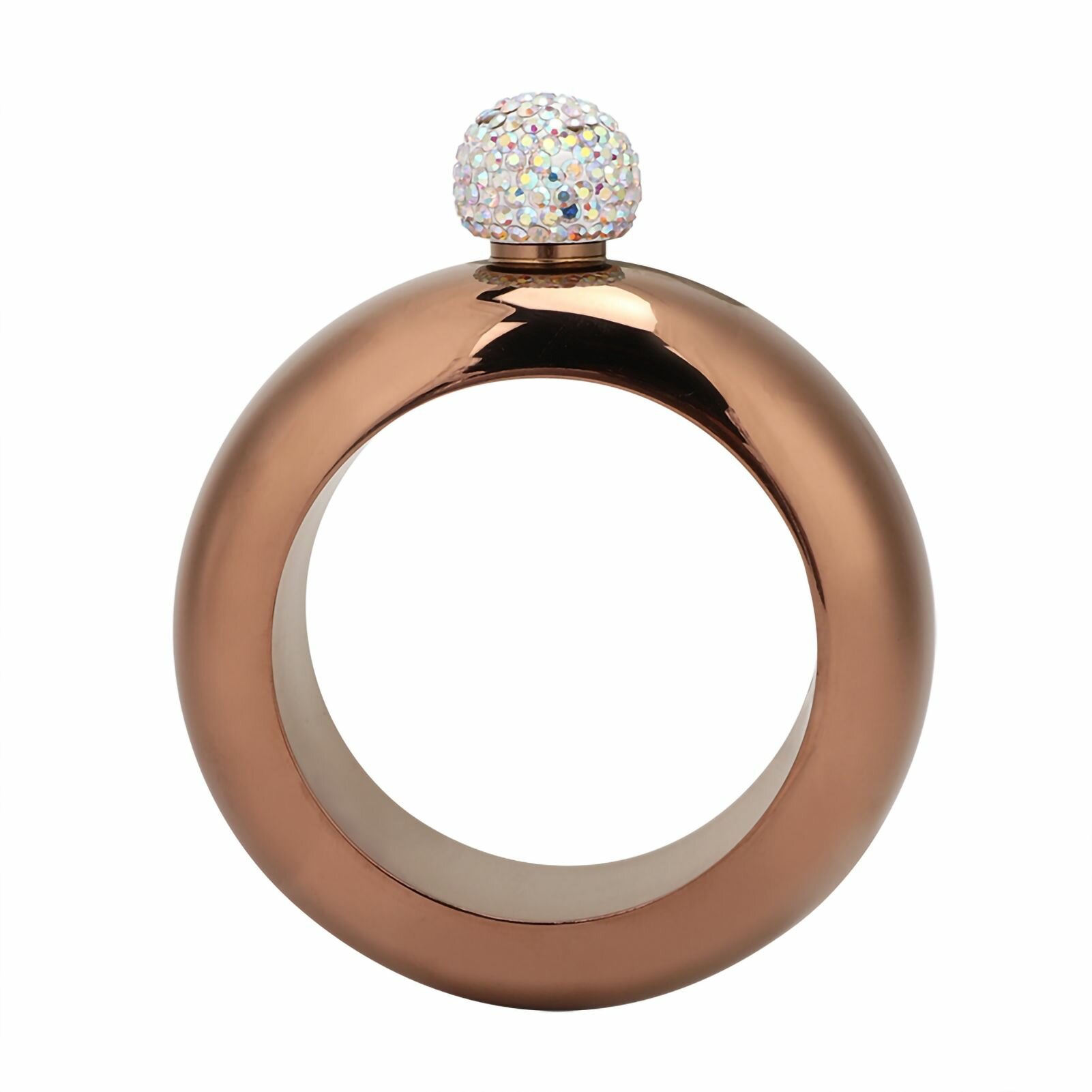 Браслет-кувшин для вина/алкоголя из нержавеющей стали, фляга на запястье, воронка, подарок для танцев, дня рождения, клуба, бара, бронза