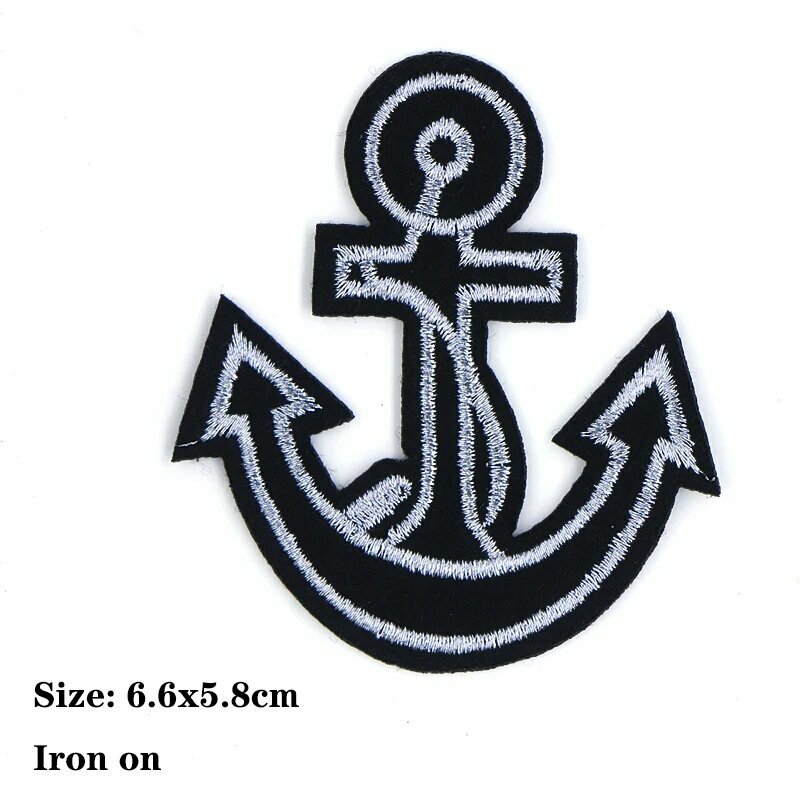 Вышитые нашивки с якорем 2 шт. HM8982