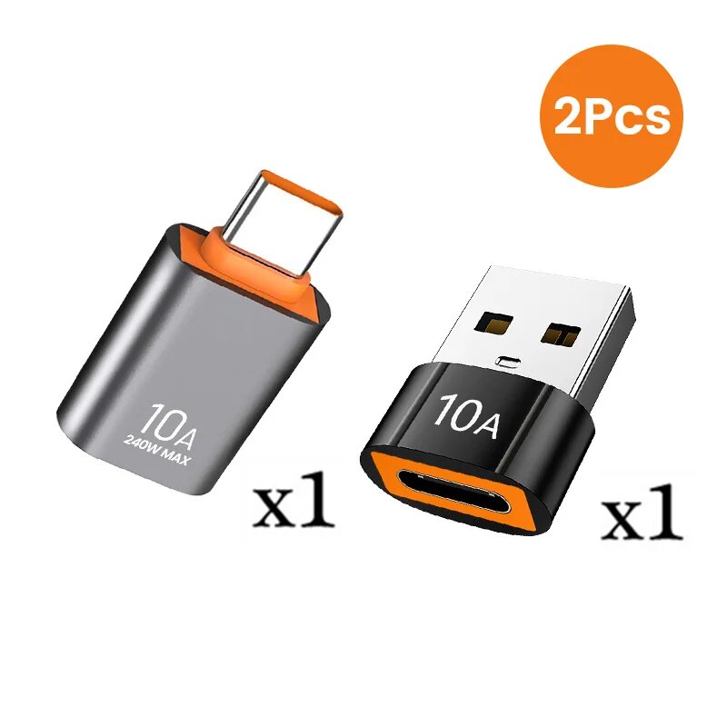 Адаптер USB 3.0 на Type-C Elough, 10A, 2PCS Mixed