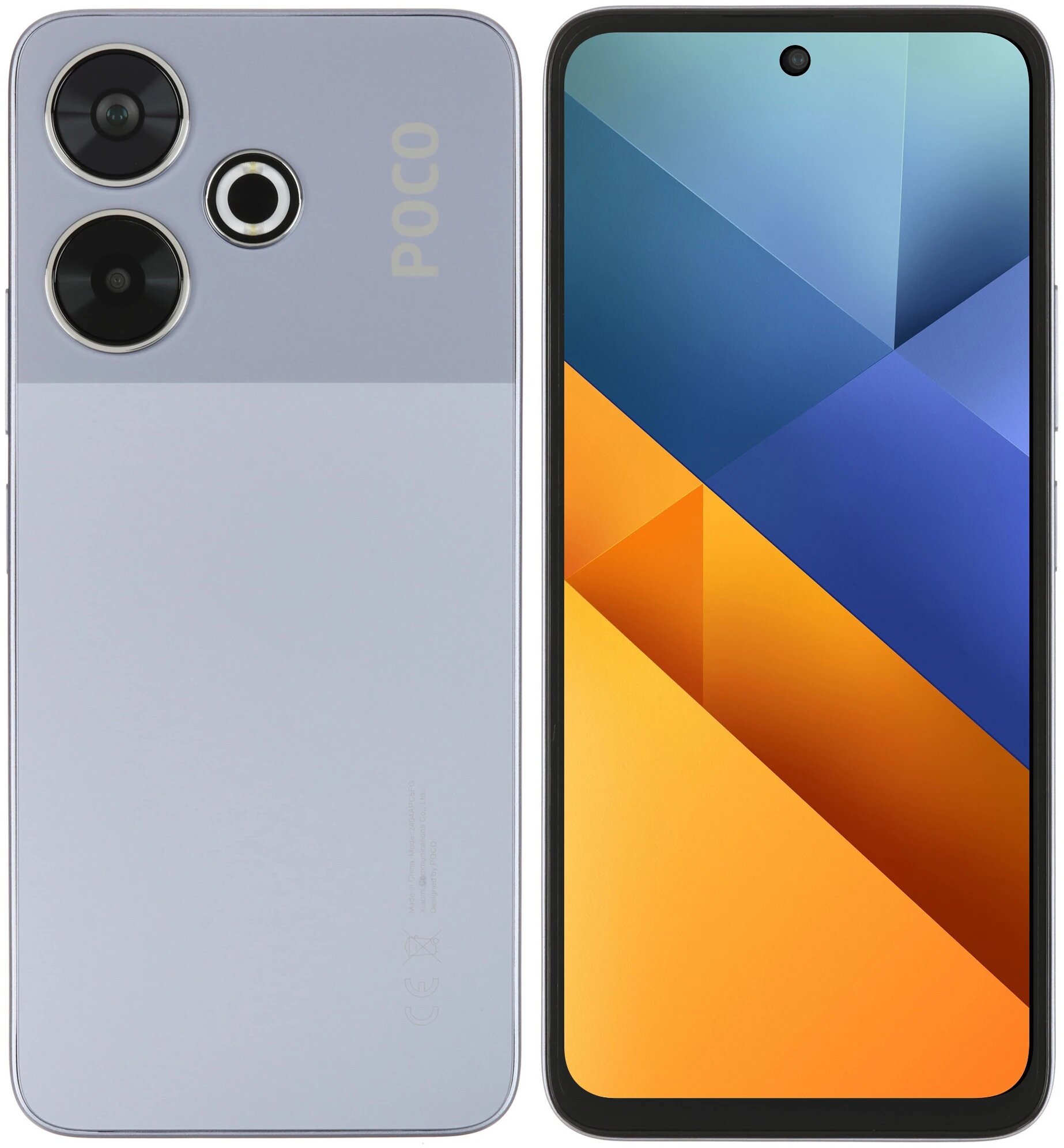 Смартфон POCO M6 4G, экран 6.79", 2 SIM, NFC, 128 ГБ, фиолетовый