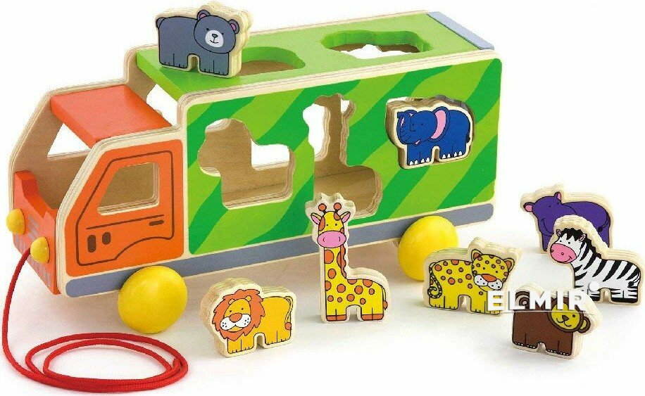 Игрушка-сортер Viga Грузовик с животными 50344