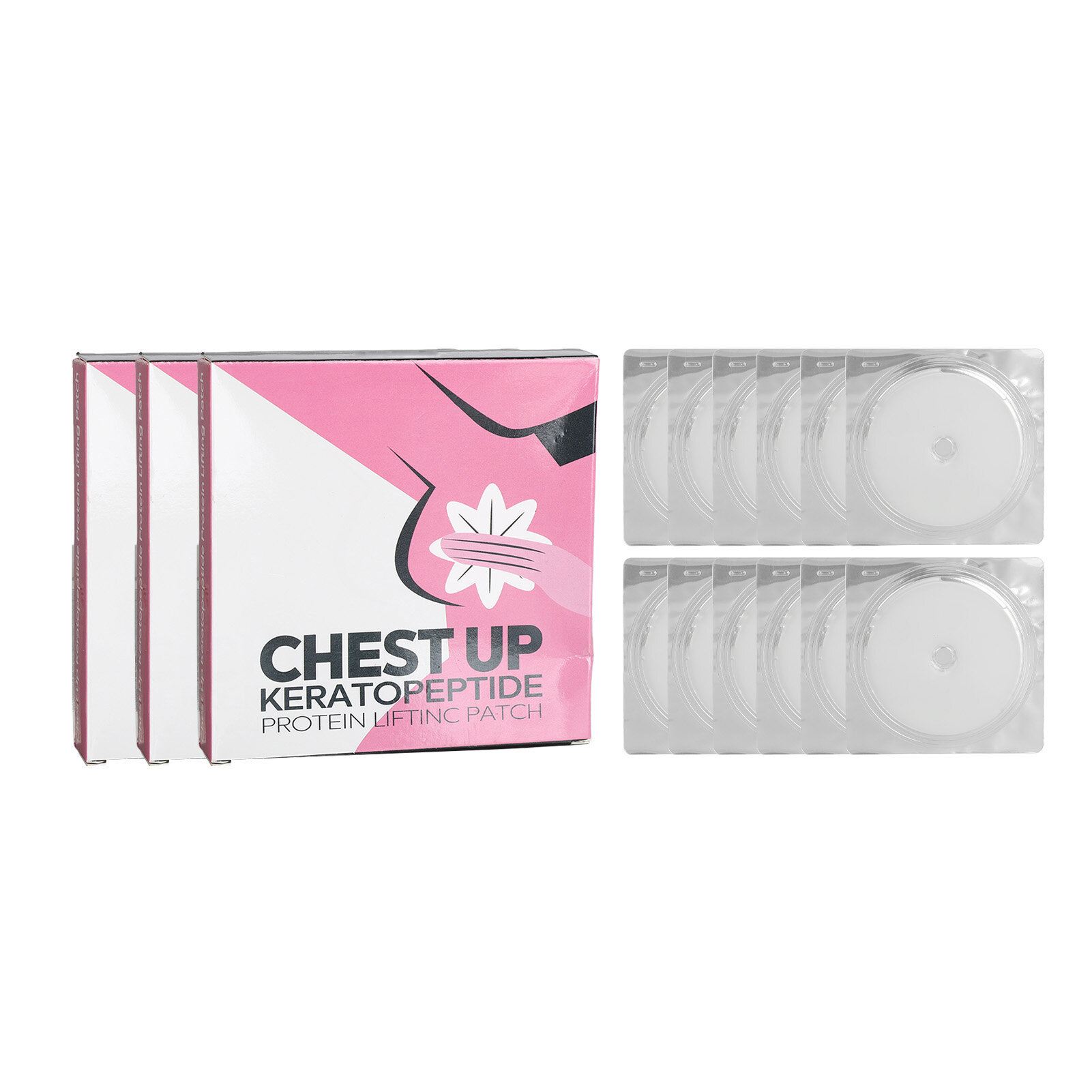 12 шт, наклейки для подтяжки груди, подтягивающие кожу, предотвращают провисание груди, массажный укрепляющий пластырь