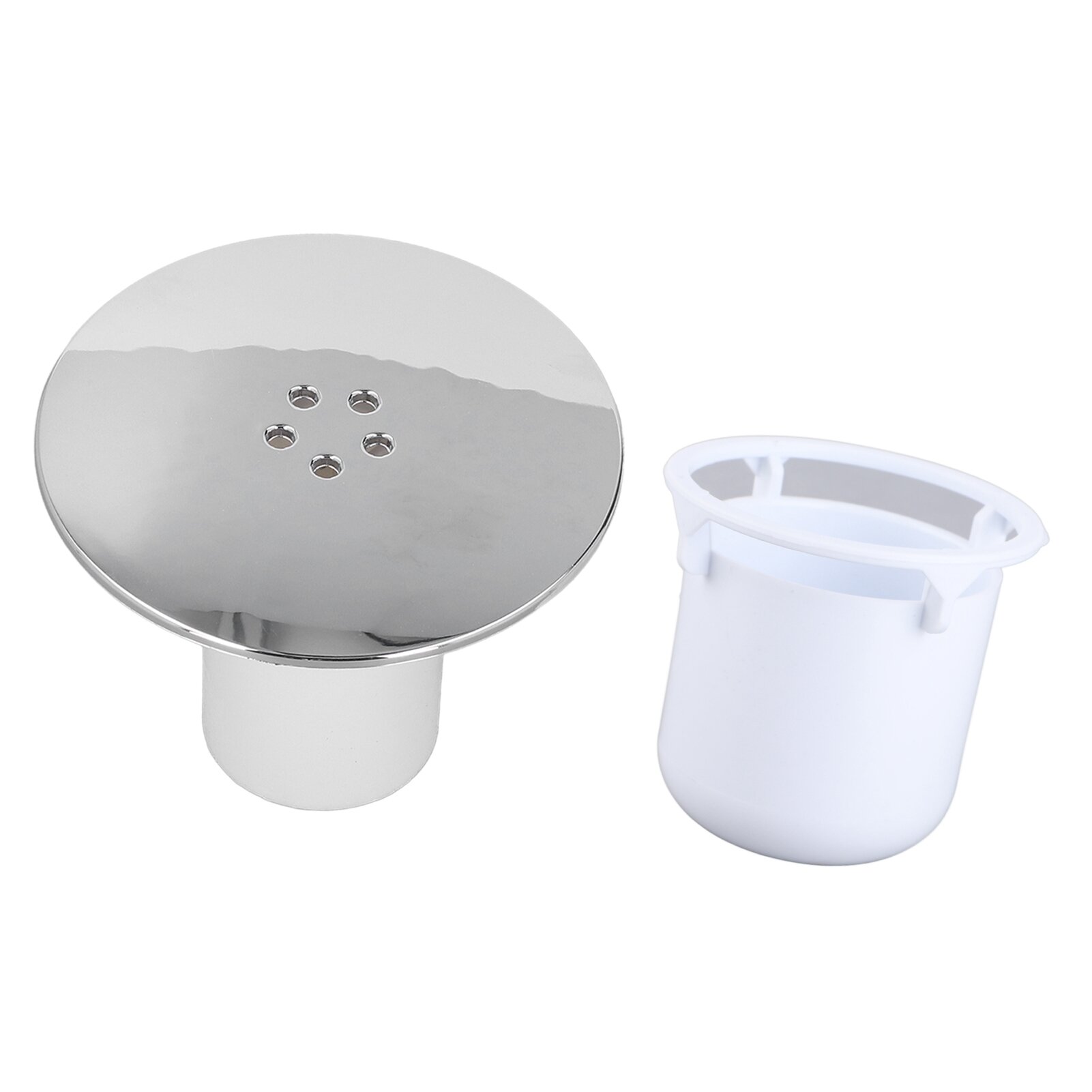 Крышка для душевого канала, замена плиты для стоков, стоковая ловушка, заглушка для дырки, обработка хроматом, быстрый сток, материал пластик, вес 128 г, упаковка 1 шт. канал для пола, 1 шт. основа