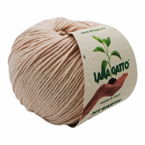 Пряжа Lana Gatto My Earth 9632 (1 моток, 50г/115м) нежно-розовый