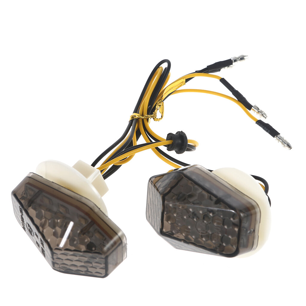 Фары мотоцикла, Боковые поворотники SUZUKI с дымчатым корпусом, янтарный свет, 2 штуки